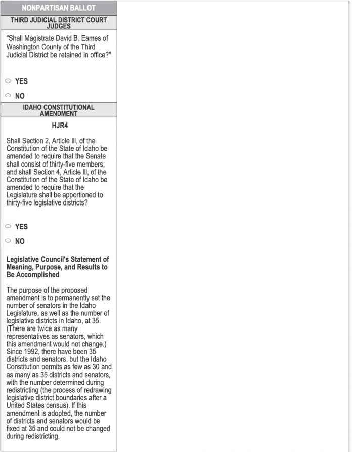 Sample Ballot And Washington County Notice Of Election Living In The News
